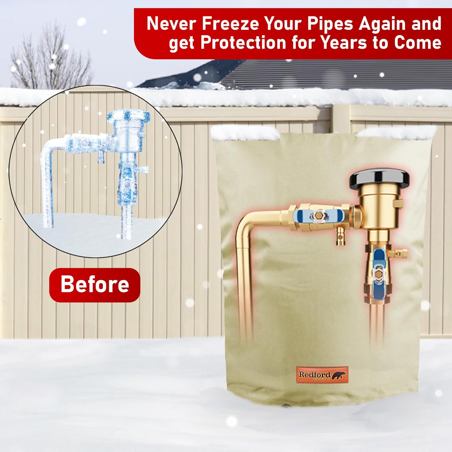 Cold Snap Double Wall™ Backflow Cover – Redford Supply